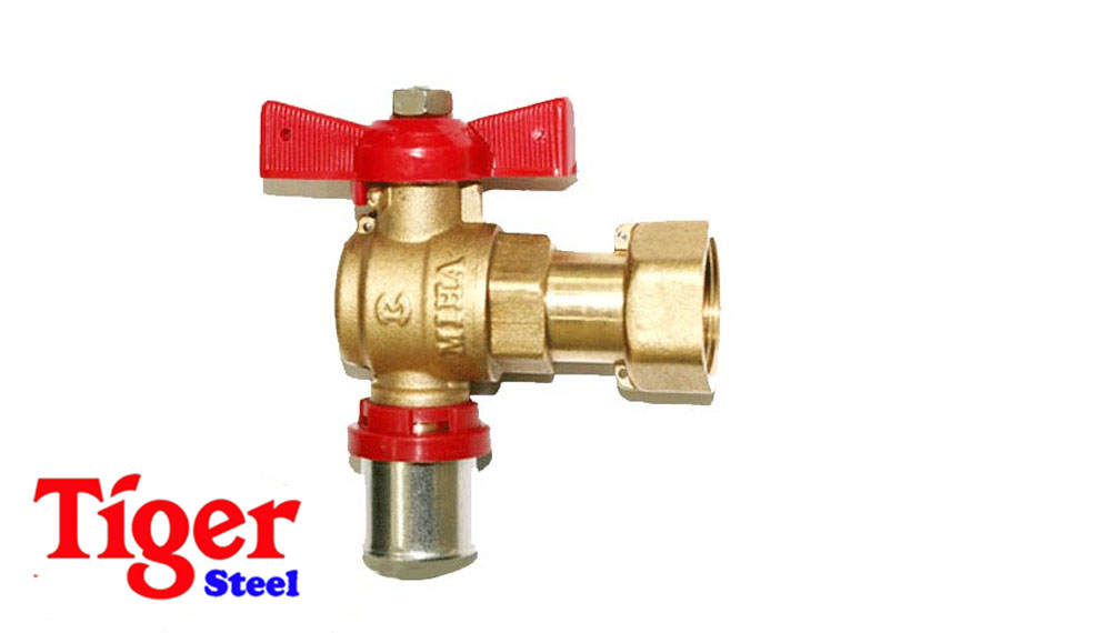 Brass angle valve Miha brand » Tiger Steel